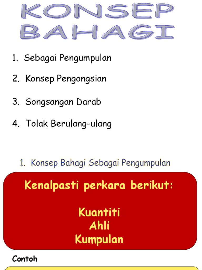 Konsep Bahagi | PDF