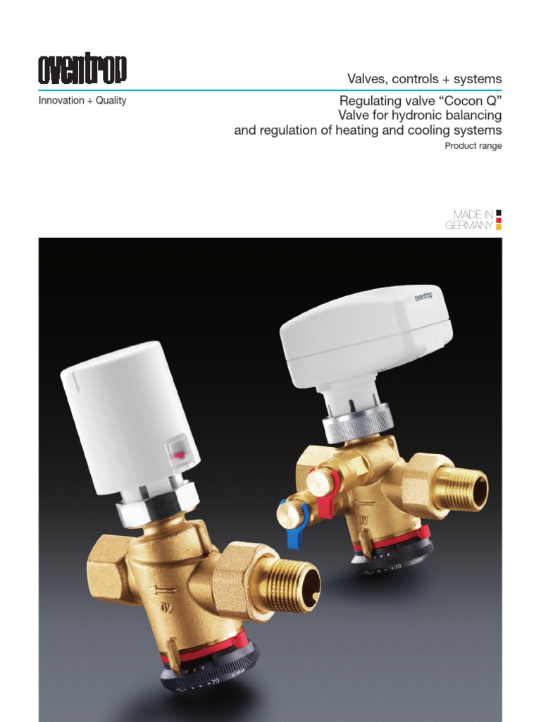Valves, Controls + Systems Regulating Valve "Cocon Q" Valve For ...