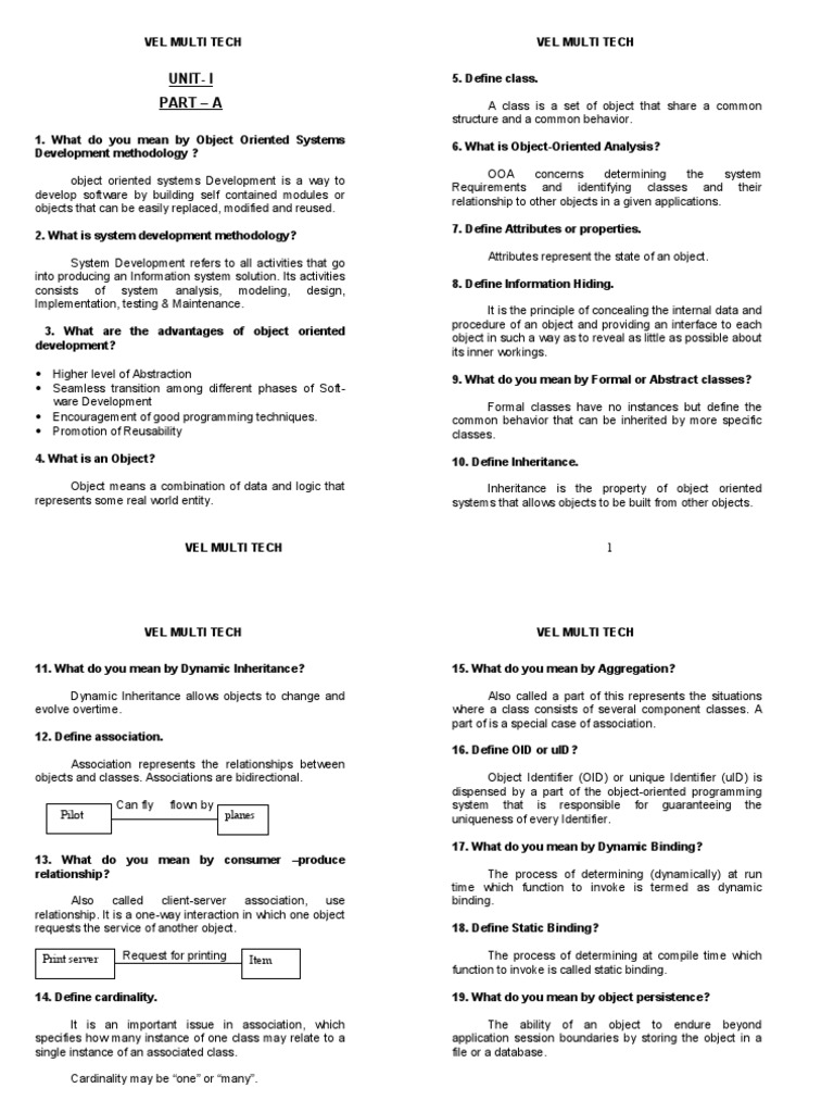 Ooad 1 5 Aandb Pdf Inheritance Object Oriented Programming Class Computer Programming