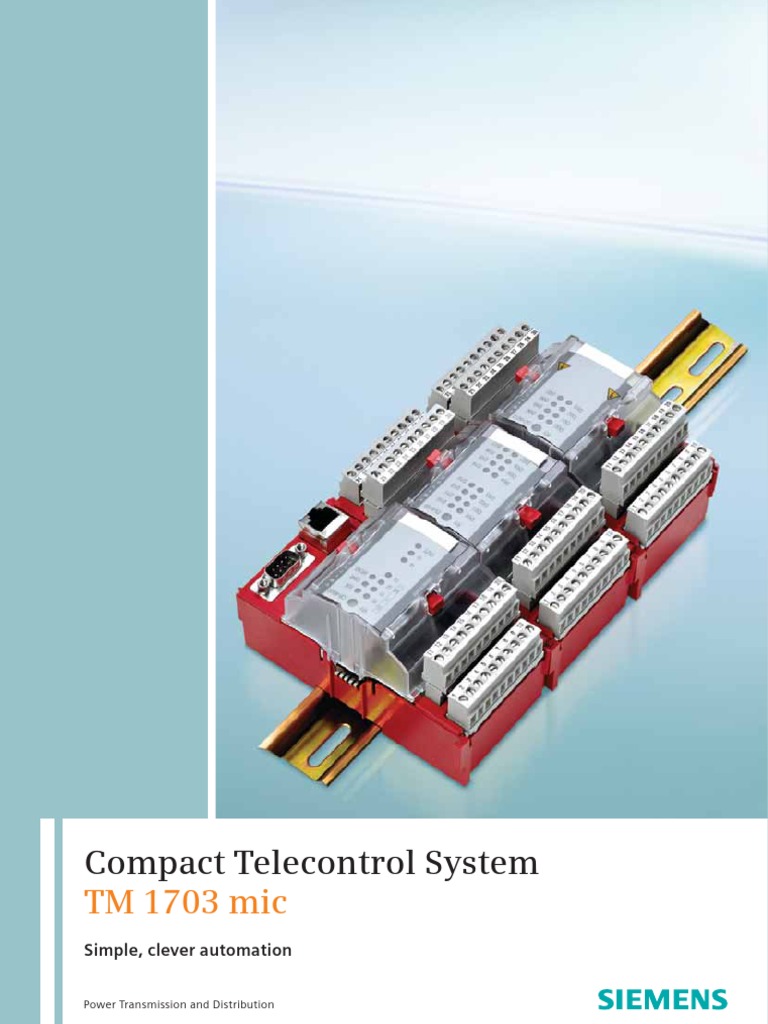 Sicam TM 1703 Mic | PDF | Data Transmission | Wide Area Network