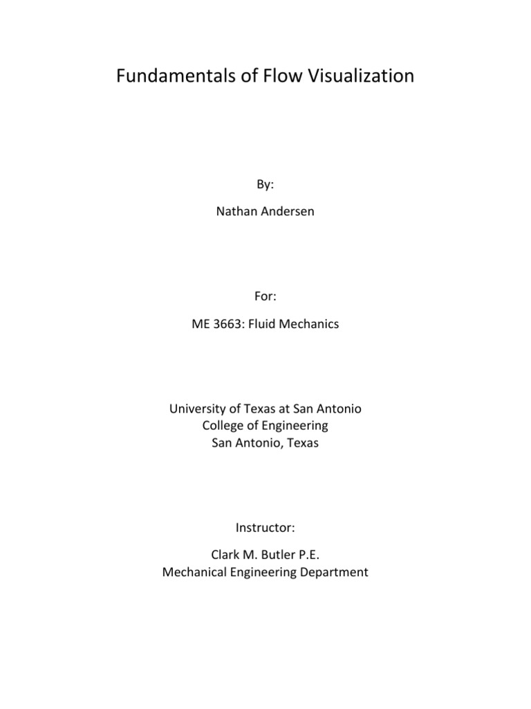Fundamentals of Flow Visualization | PDF | Interferometry | Fluid Dynamics