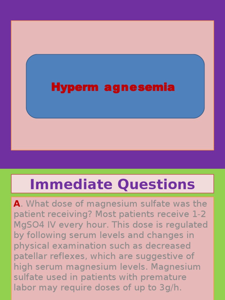 Hypermagnesemia