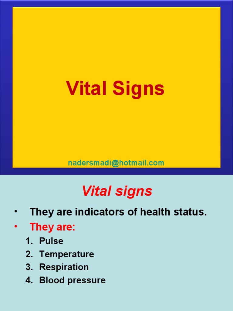 Vital Signs | PDF | Blood Pressure | Pulse