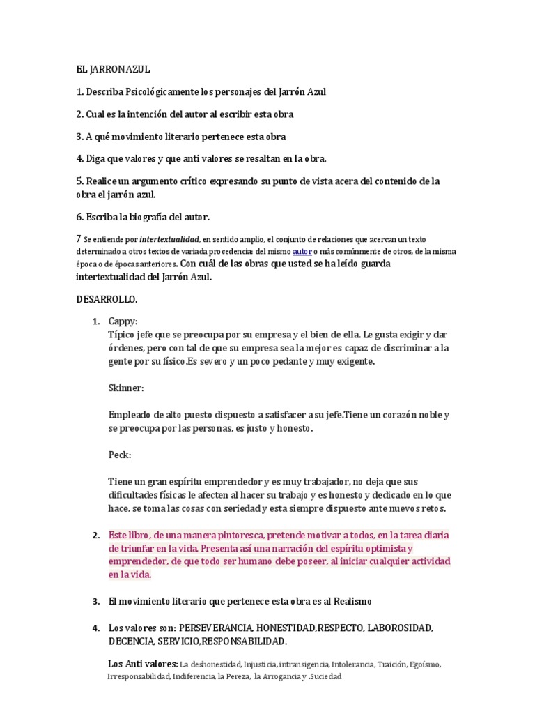 El Jarron Azul | PDF | Autor