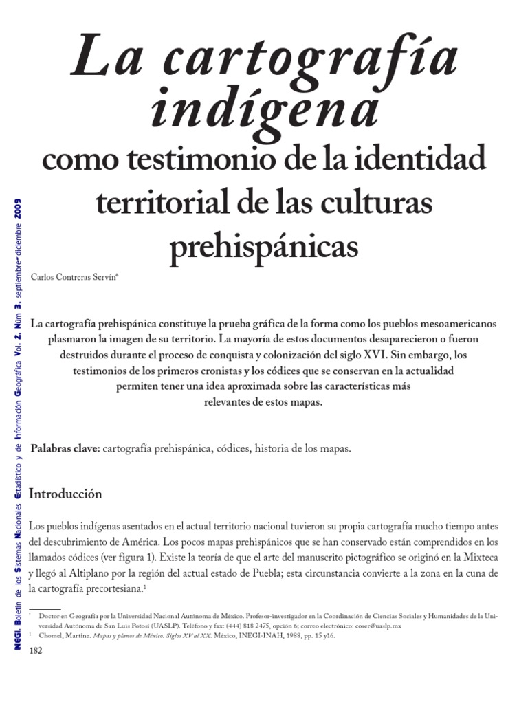 La Cartografía Indígena | PDF | Mapa | Cartografía