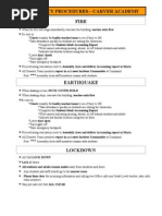 Earthquake Drill Procedure Guide | PDF