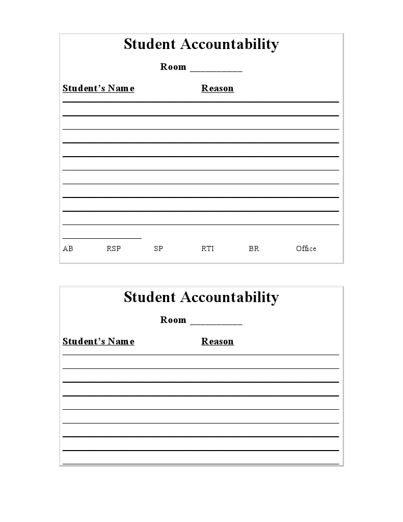 Student Accountability | PDF