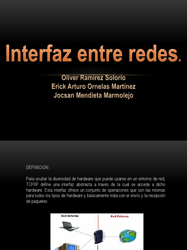Interfaz de Redes | PDF