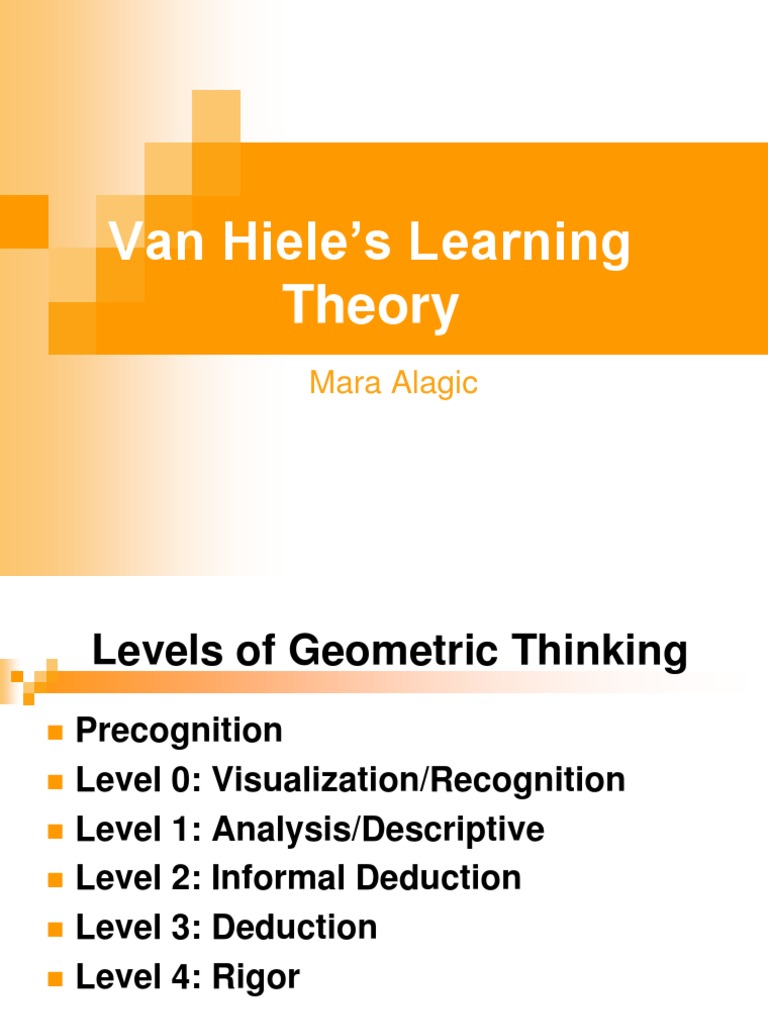 Van Hiele Learning Theory | PDF | Learning Theory (Education) | Shape