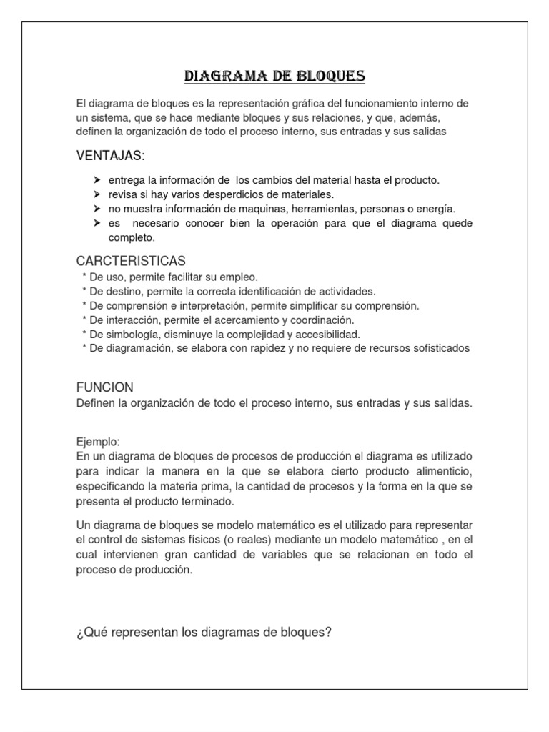 Diagrama de Flujos de Bloques | PDF | Programa de computadora | Programación