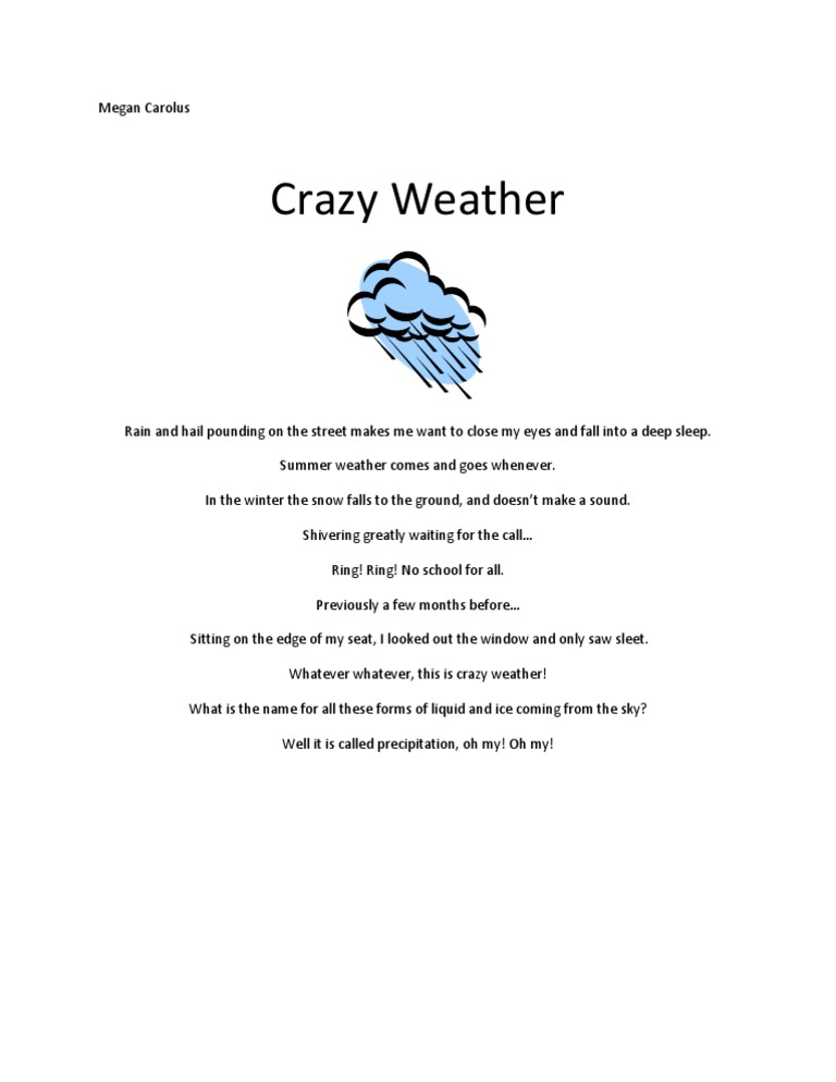 Weather Poem | PDF