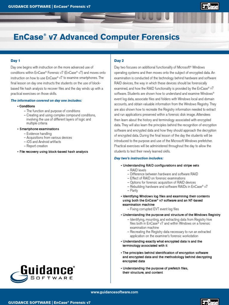 T.3 EnCase Advanced Computer Forensic PDF | PDF | Computer Forensics ...