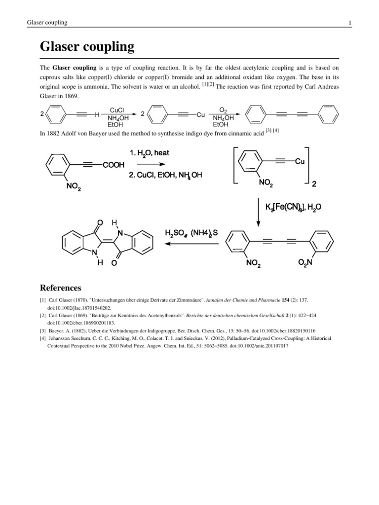 Glaser Coupling | PDF