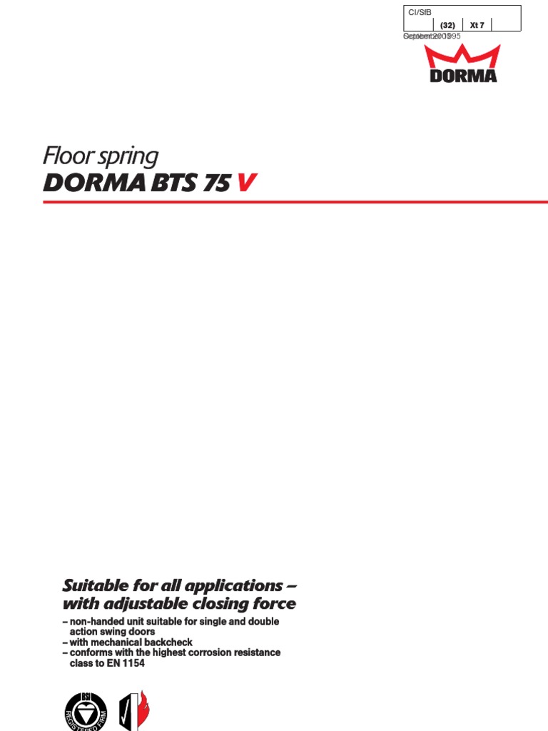 Bts 75v | PDF | Door | Valve