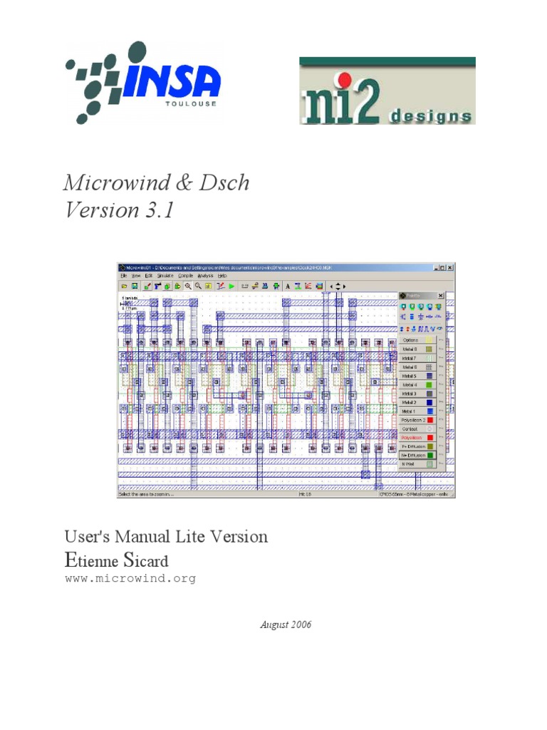 Microwind and DSCH User Manual v3.1 Lite | PDF