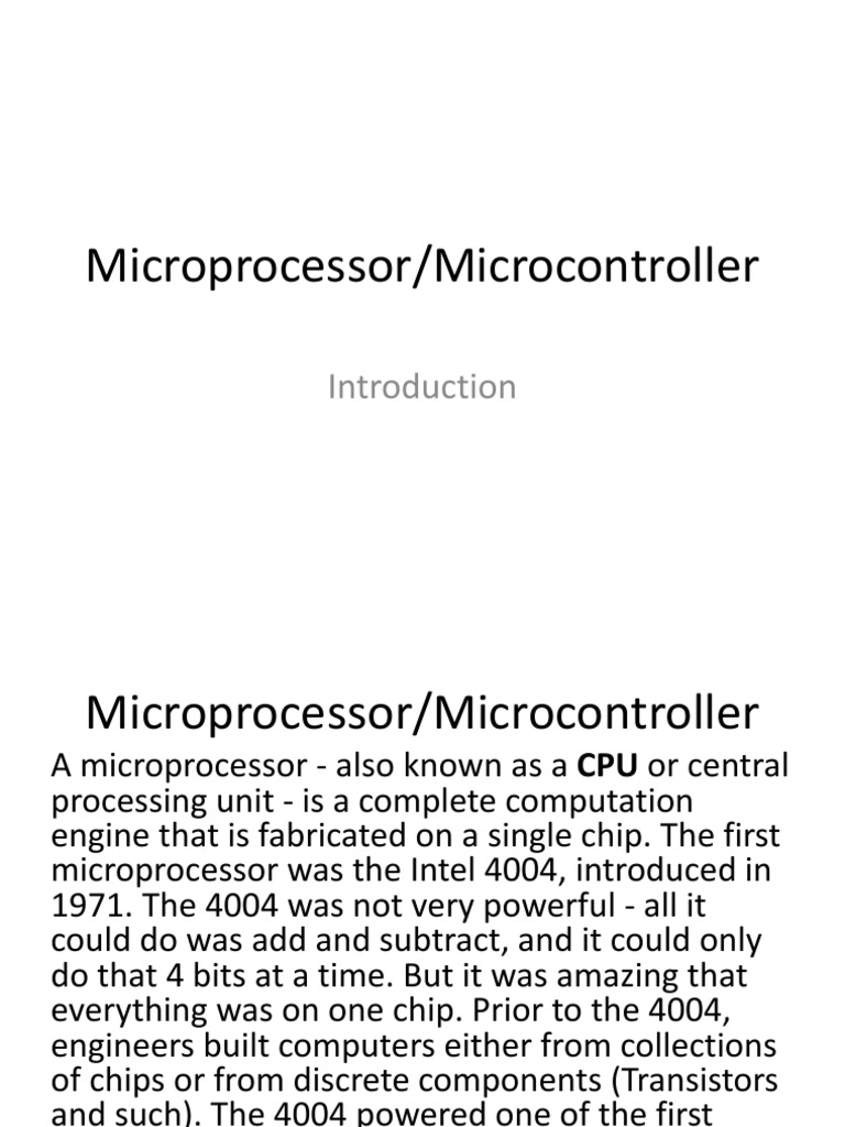 Microprocessor PDF | PDF | Microprocessor | Instruction Set