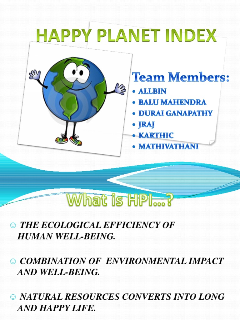 Understanding the Happy Planet Index | PDF