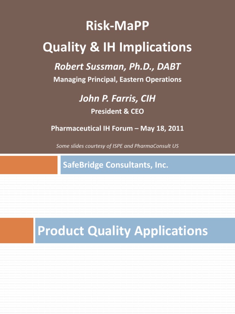 AIHce Pharma Forum Quality Risk-MaPP Implications - Edited | PDF ...