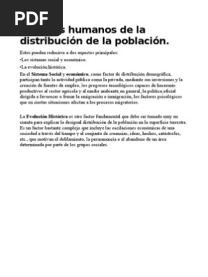 Factores Que Explican La Desigual Distribucion Dela Poblacion Sale Online | emergencydentistry.com
