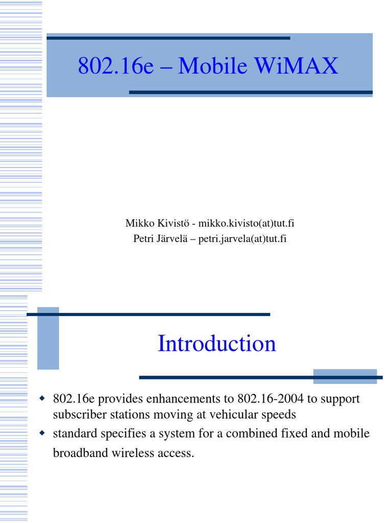 wimax | Wi Max | Physical Layer Protocols