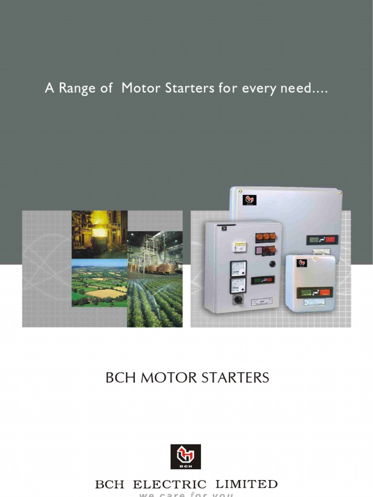 BCH Range of Motor Starters Eng 57216 | PDF | Relay | Electrical ...