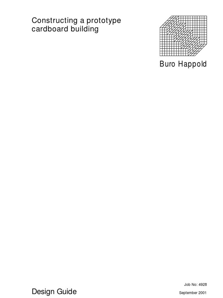 Constructing A Cardboard Building - Design Guide | PDF | Paper | Creep ...