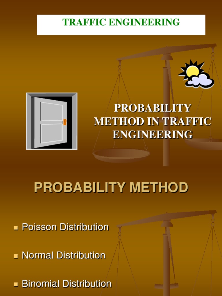 Traffic Probability Methods | PDF | Normal Distribution | Scientific ...