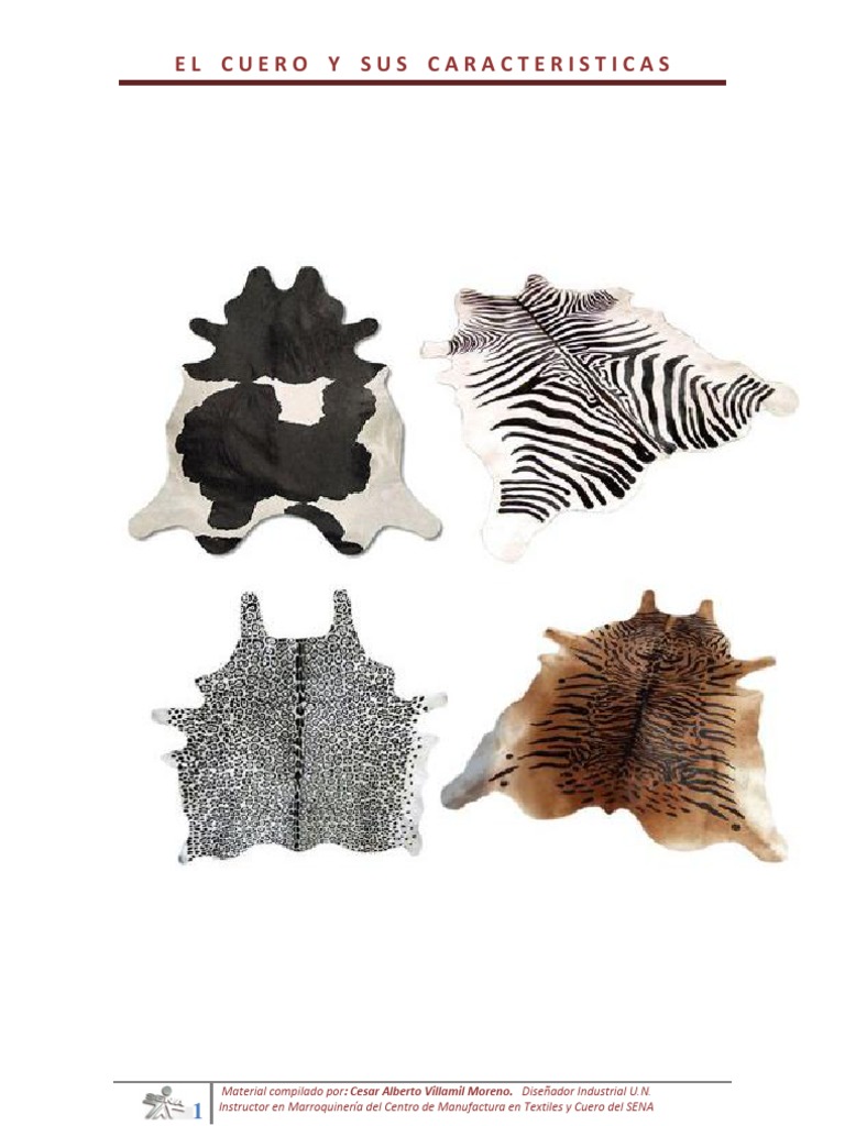 El Cuero, Clasificación, Usos y Caracteristicas | PDF | Cuero | Aluminio