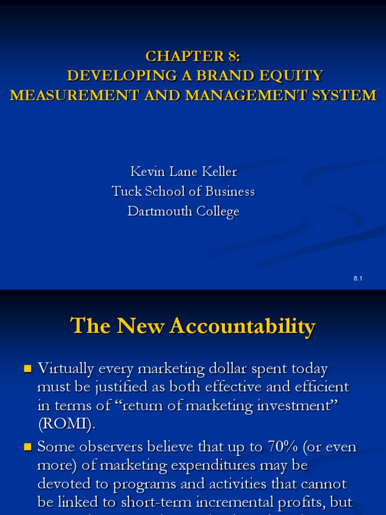 Developing A Brand Equity Measurement and Management System: Kevin Lane ...