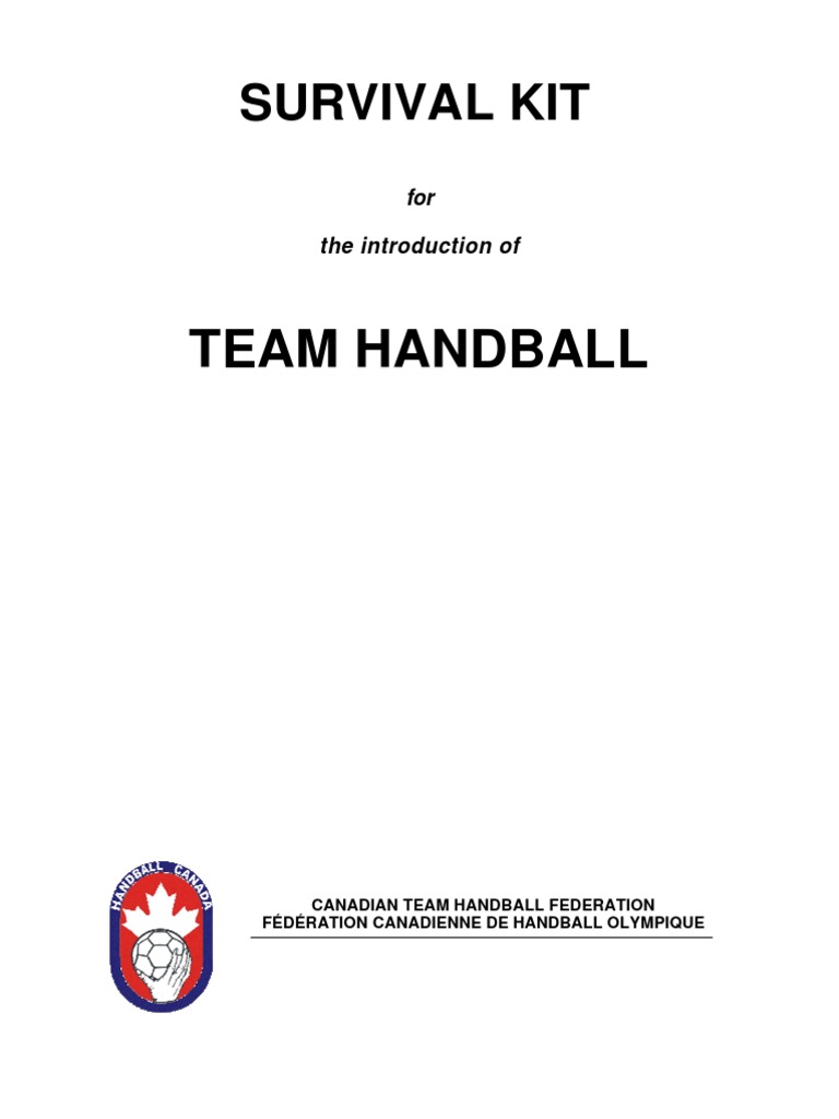 Handball Survival Kit | PDF | Athletic Sports | Sports Rules And ...