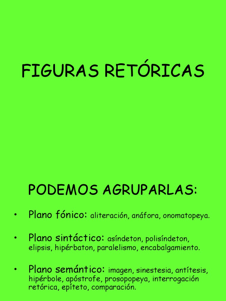 Figuras Retóricas: Clasificación y Ejemplos | PDF | Metáfora | Analogía