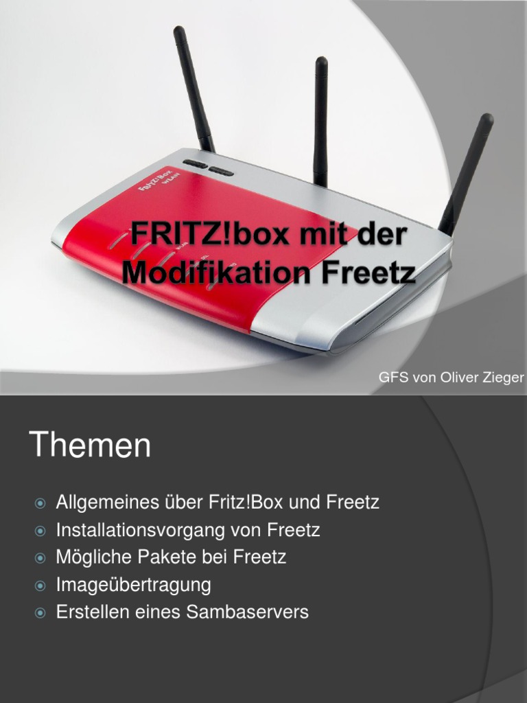 FRITZ!Box Mit Der Modifikation Freetz | PDF