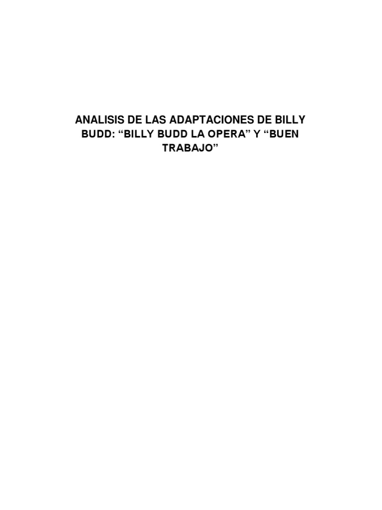 Analisis Billy Budd | PDF | Legion romana | Entretenimiento (general)