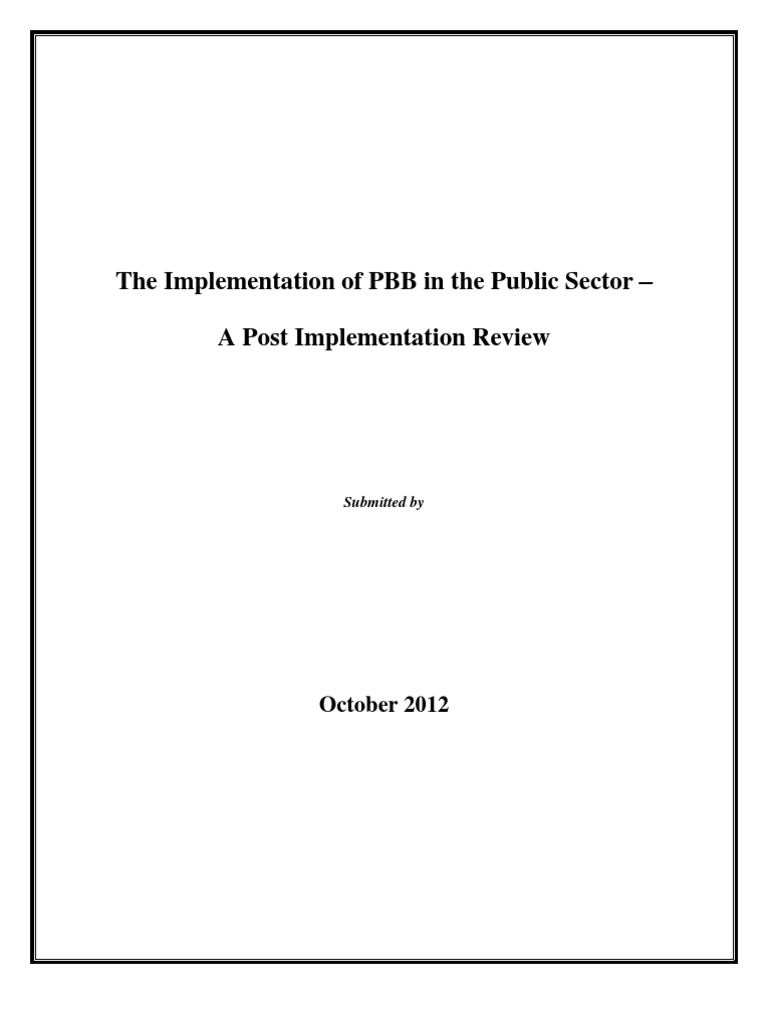 Program Based Budgeting 1 | PDF | Sampling (Statistics) | Public Finance