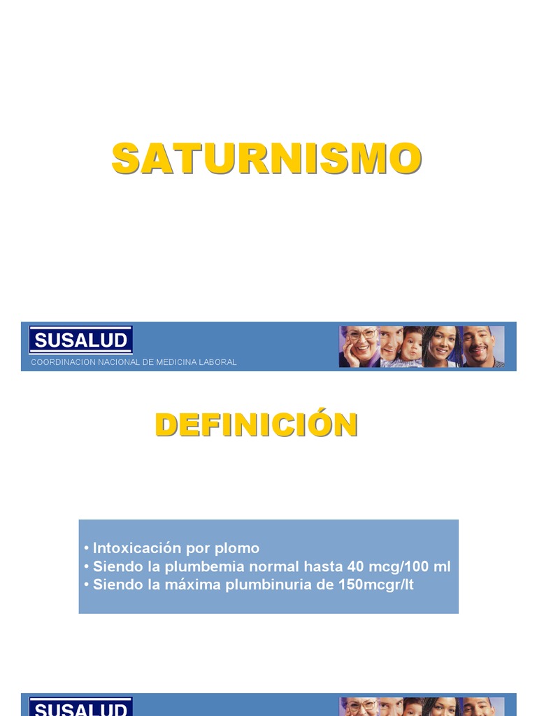 Intoxicacion Plomo - Saturnismo | PDF | Enfermedades y trastornos ...