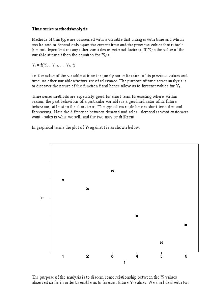 Time Series Methods | PDF | Autoregressive Integrated Moving Average | Time Series