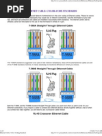 Ethernet Cable Color Coding Diagram | PDF | Electrical Connector | Cable