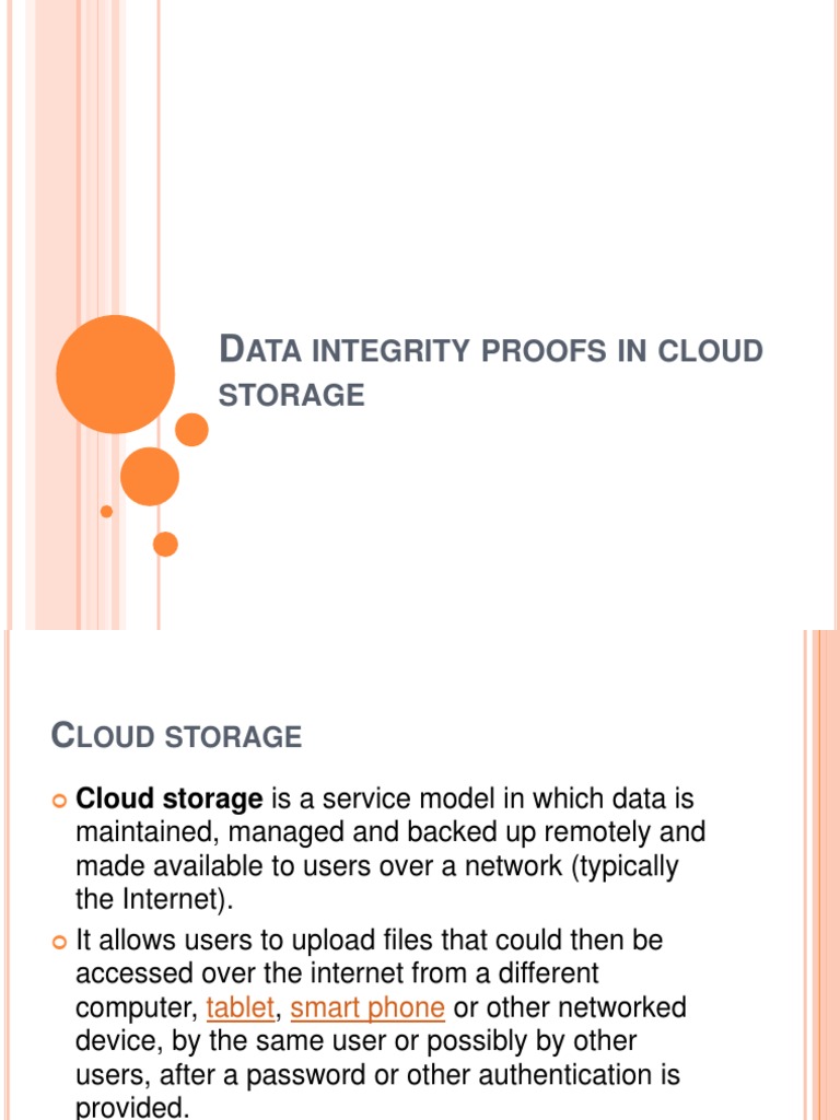 Data Integrity Proofs in Cloud Storage (Pruthviraj) | PDF | Cloud Computing | Computer Data Storage