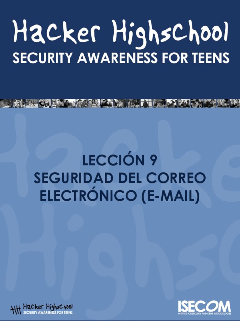 Hacker Highschool 09 Seguridad Email | PDF | Informática