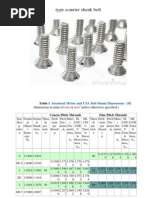 Bolt Shear Strength - Metric | PDF | Screw | Joining