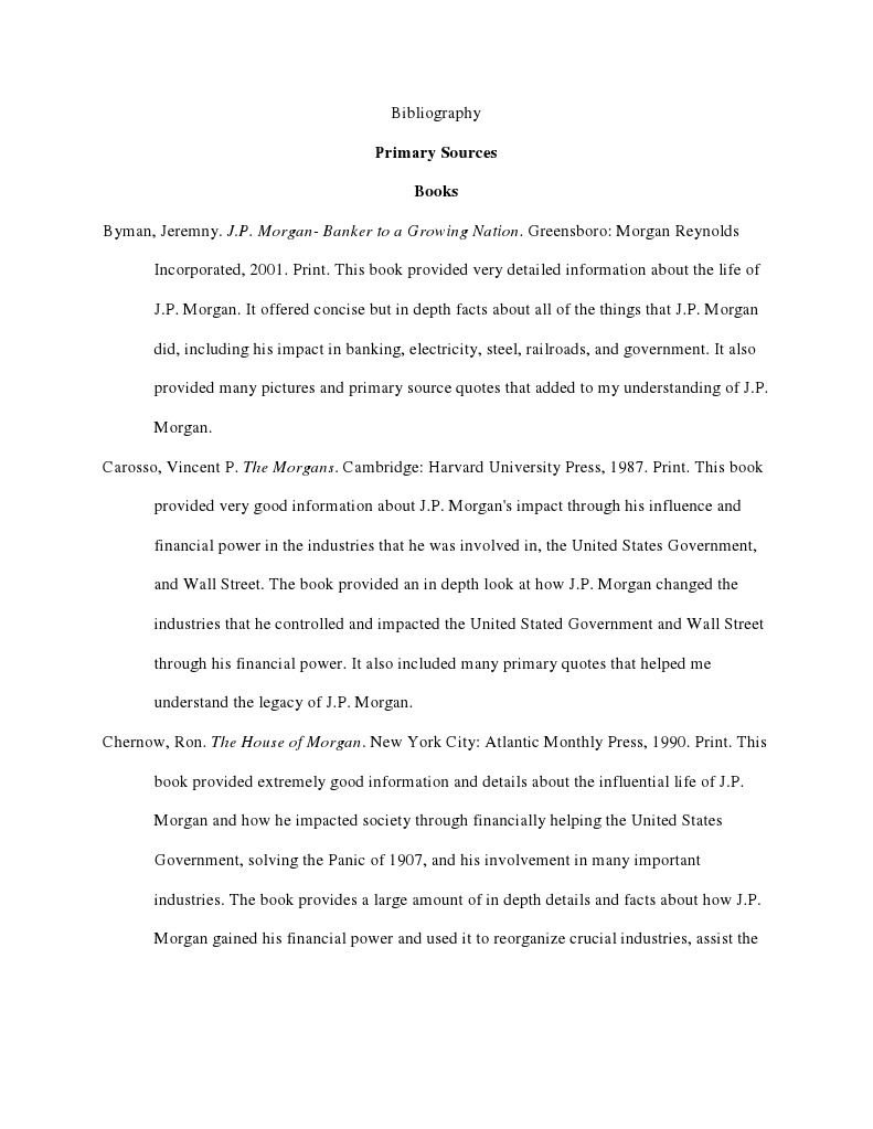 NHD 8th Annotated Bibliography | PDF | J. P. Morgan | Wall Street