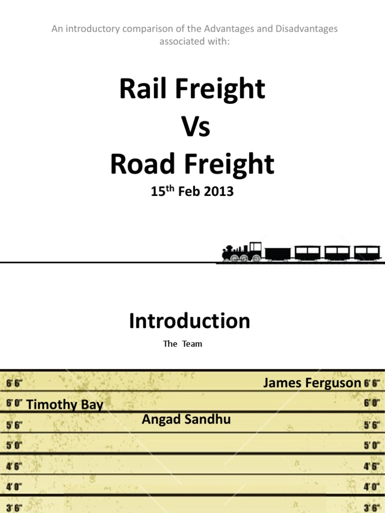 Sustainability: Road Freight vs. Rail Freight (Supply Chain Operations ...