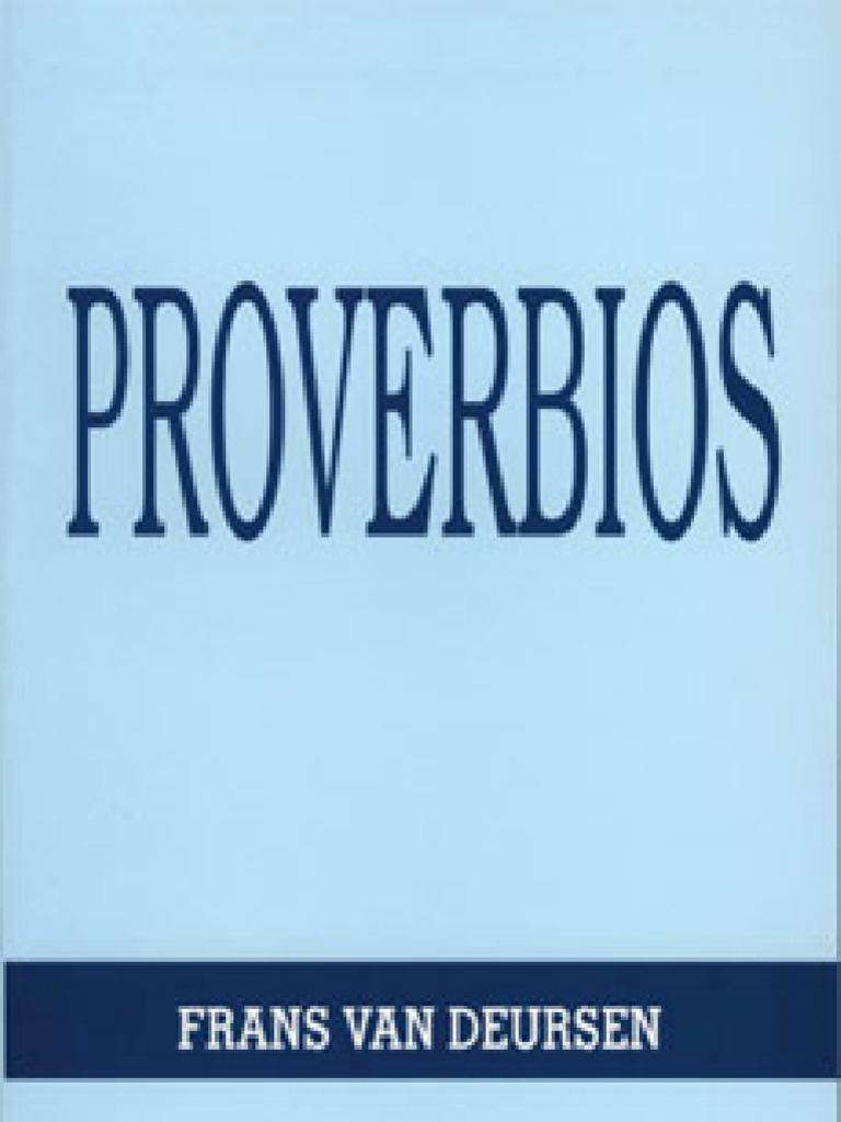 Proverbios | PDF | Libro de proverbios | Biblia