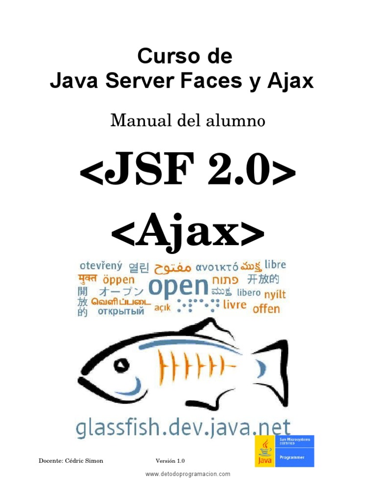 Curso de Java Server Faces y Ajax | PDF | Páginas del servidor Java | Caras del servidor Java