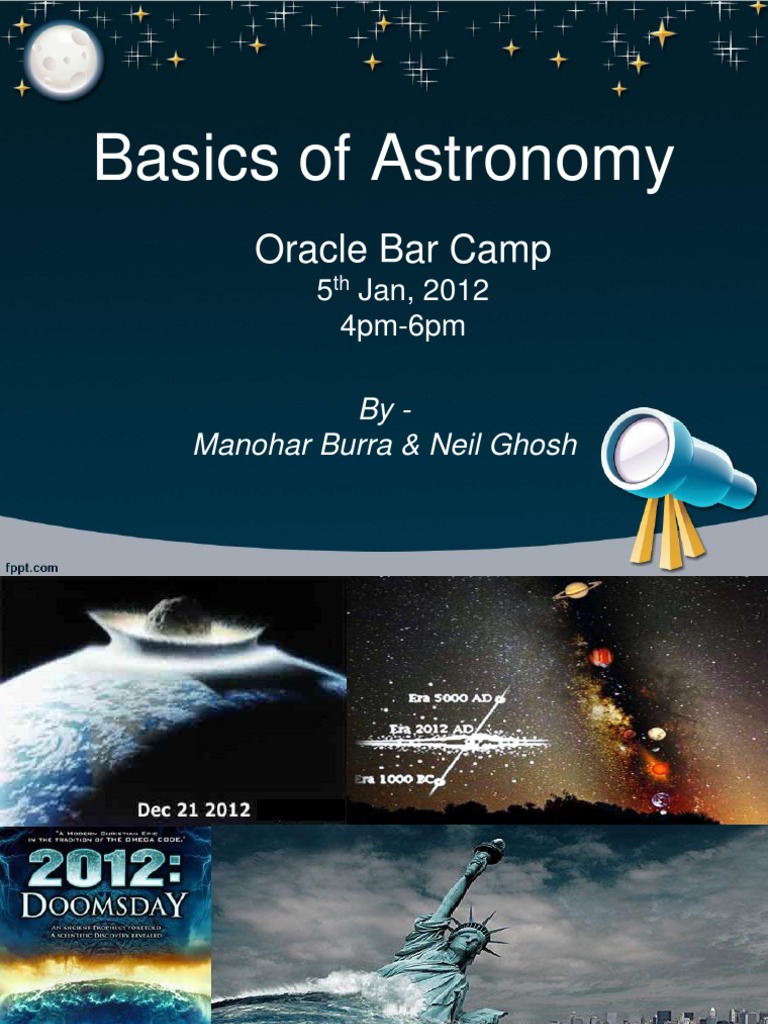 Basics of Astronomy: Oracle Bar Camp | Download Free PDF | Solar System ...