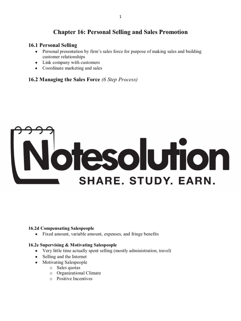 Personal Selling by Philip Kotler | PDF | Selling | Sales