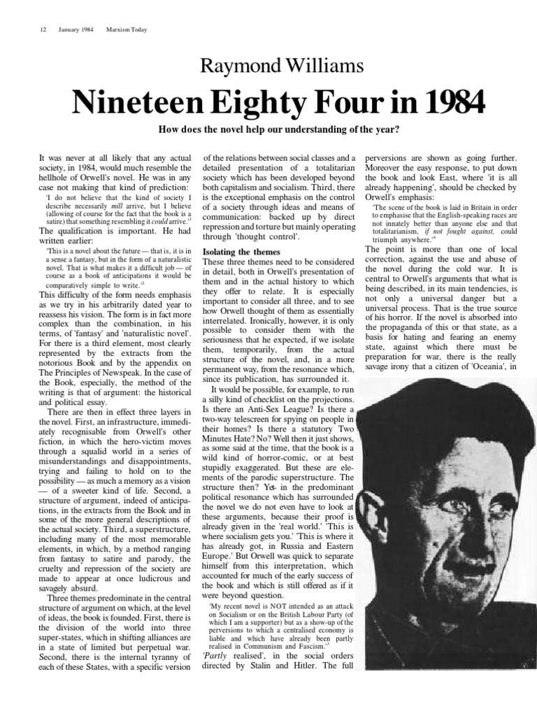 Nineteen Eighty-Four in 1984: How the Novel Helps Our Understanding of ...