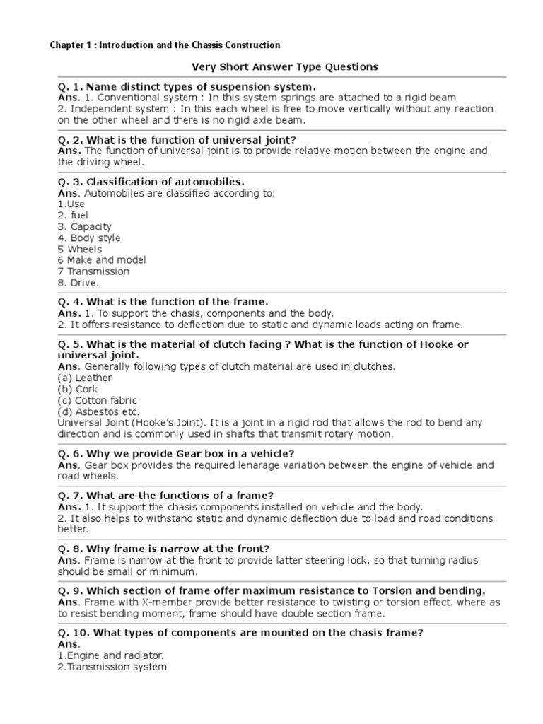 Automobile Notes PDF | PDF