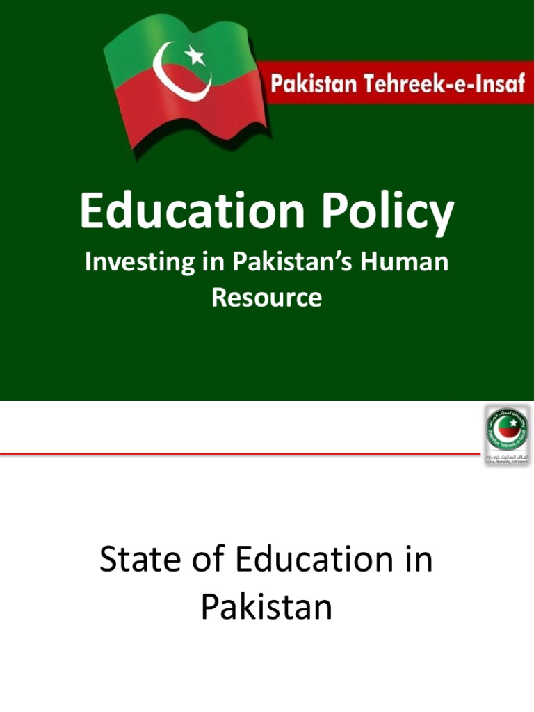 PTI Education Policy | PDF | Curriculum | Schools