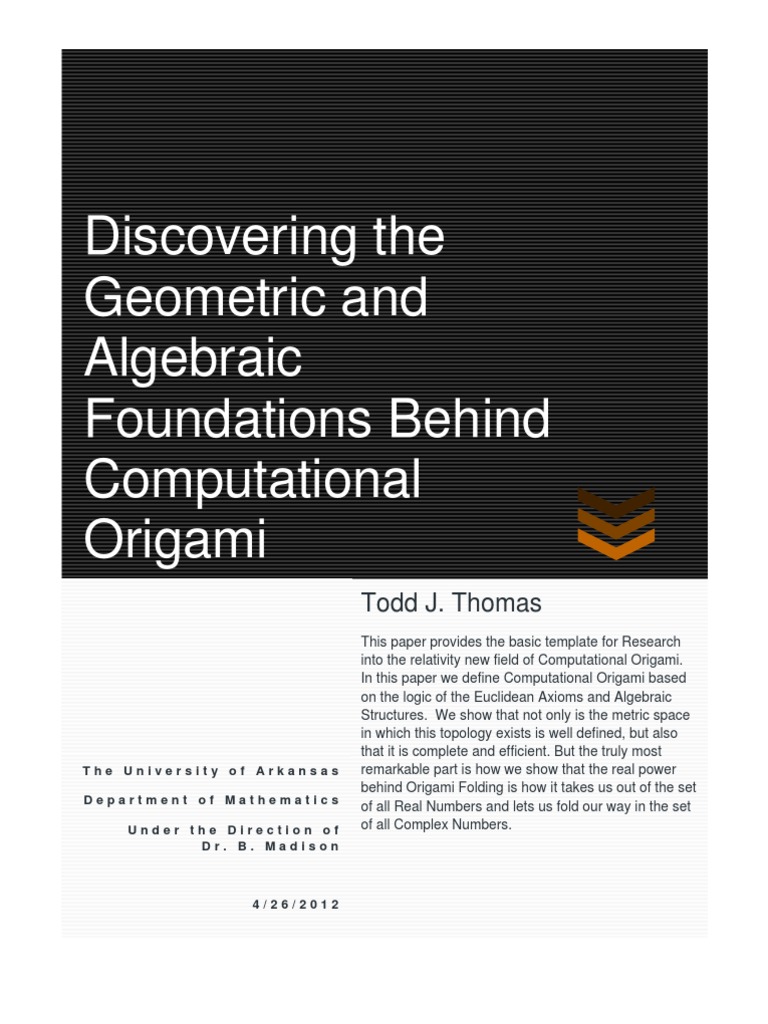 Computational Origami | PDF | Axiom | Line (Geometry)